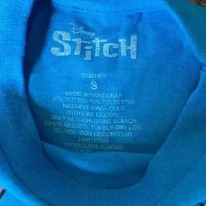 Disney | Shirts & Tops | Disney Stitch Graphic Tee Experiment 626 Blue ...
